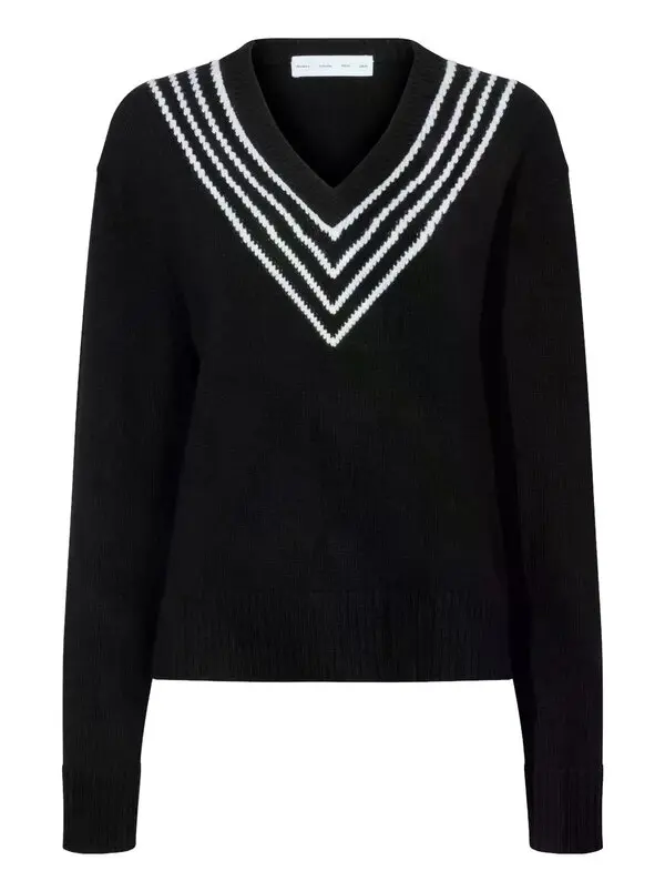 Proenza Schouler White Label Gianna Merino Wool Sweater - Black