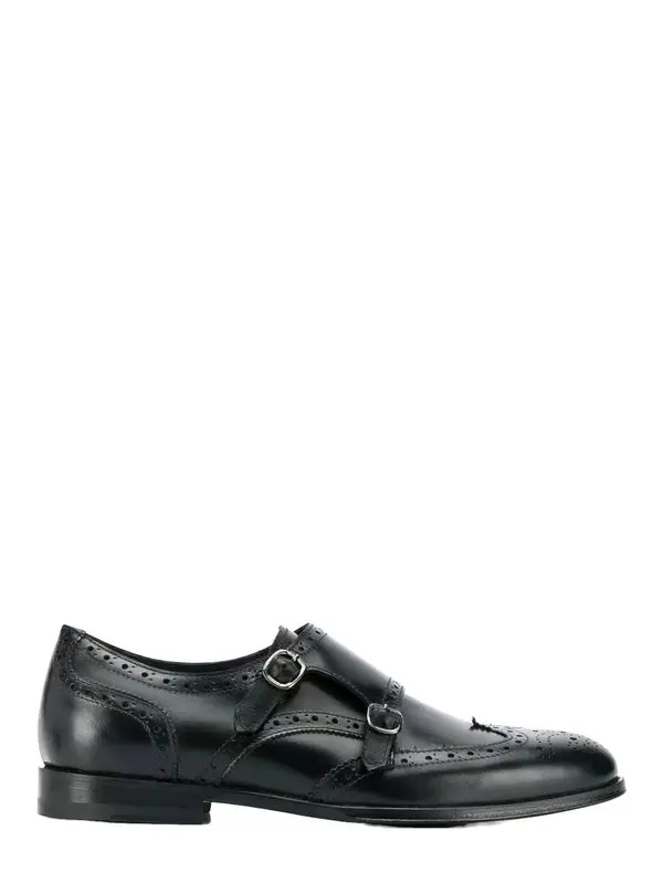 SCAROSSO Kate Monk Shoes - Black