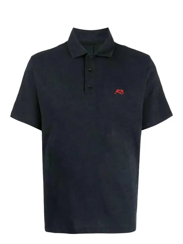 Rag & Bone Logo-embroidered Polo Shirt - Blue