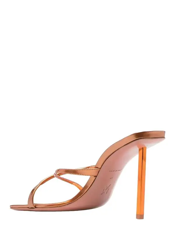 Amina Muaddi 95mm Adriana Sandals - Brown