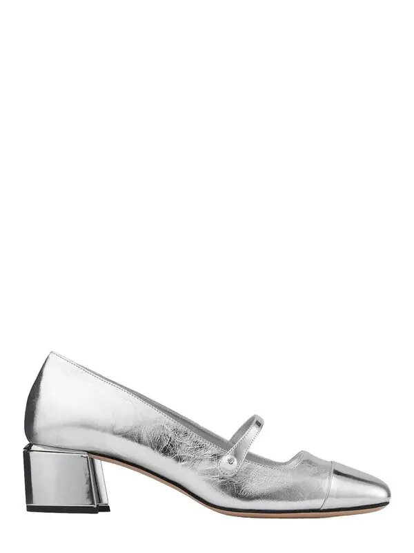 JIMMY CHOO 45mm Elisa Pumps - Silver