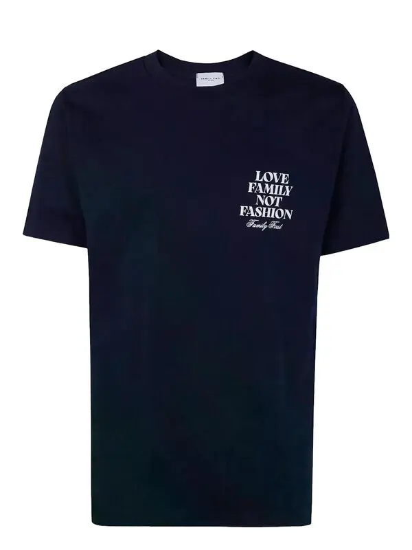 FAMILY FIRST Logo-print T-shirt - Blue