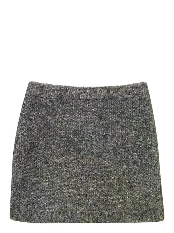 TWINSET High-waisted Bouclé Mini Skirt - Grey