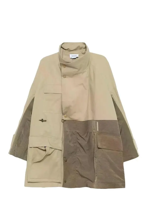 HED MAYNER Paneled Coat - Neutrals