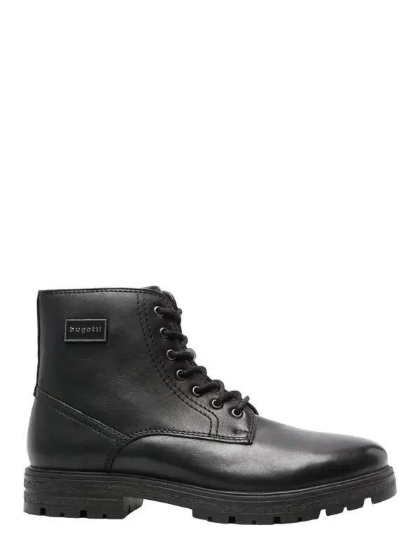 BUGATTI Zaru Leather Ankle Boots - Black