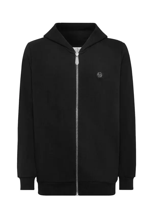 Philipp Plein Crystal-embellished Hoodie - Black