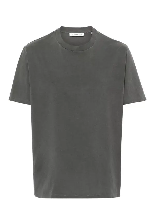 Our Legacy Ribbed Trim Boxy T-shirt - Grey