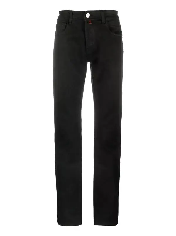 BILLIONAIRE Mid-rise Straight-leg Jeans - Black