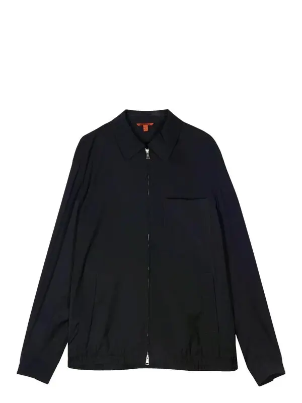 Barena Venezia Zip-up Wool Shirt Jacket - Blue