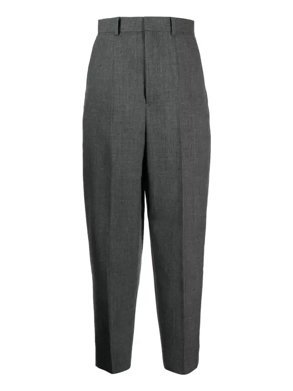 ENFOLD Pressed-crease Wool Tailored Trousers - Grey