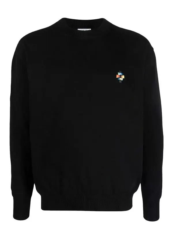 COUNTY OF MILAN Logo-embroidered Jumper - Black