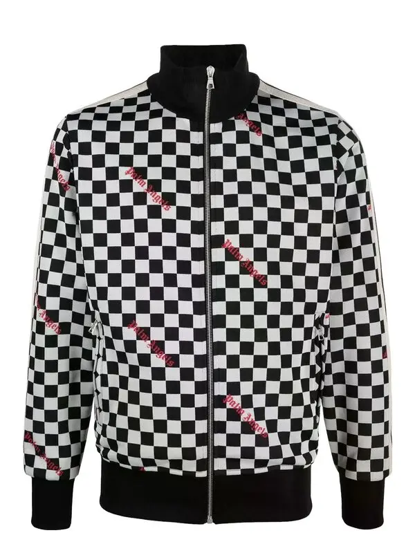 Palm Angels Damier-print Track Jacket - Black