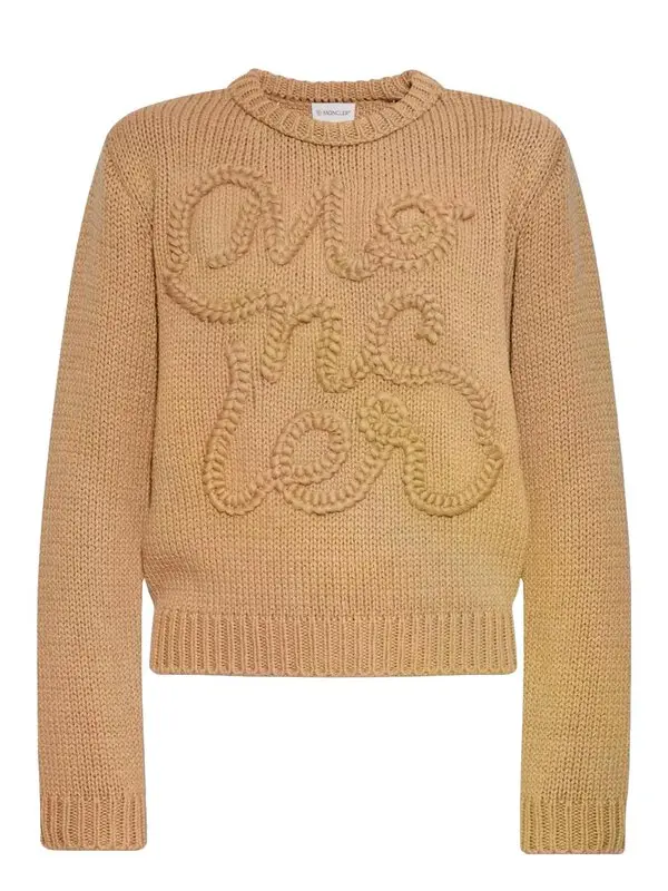 Moncler Logo-embroidered Cotton Sweatshirt - Brown