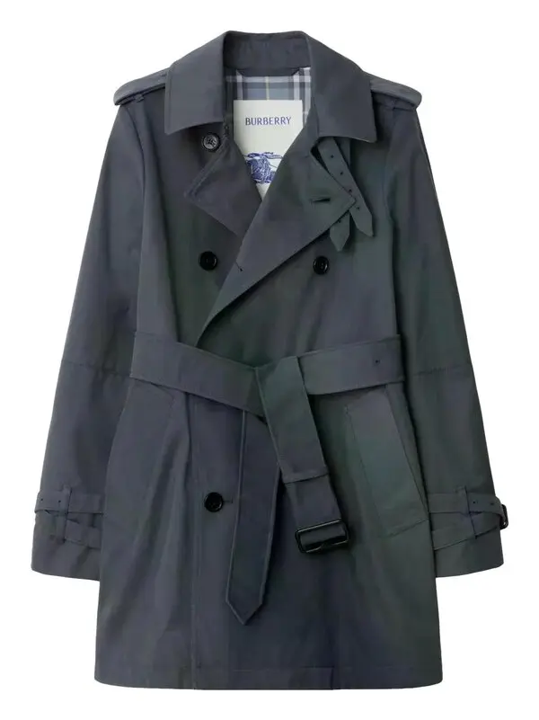 Burberry Short Trench Coat - Grey