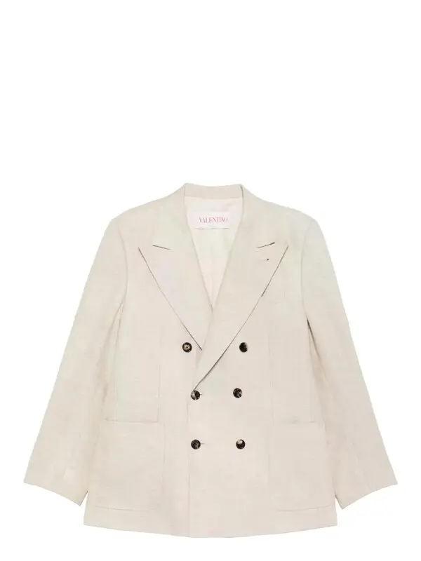 Valentino Garavani Double-breasted Blazer - Neutrals