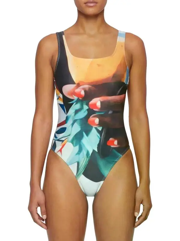 DONDE ESTEBAN Salpicon One-piece Swimsuit - Orange