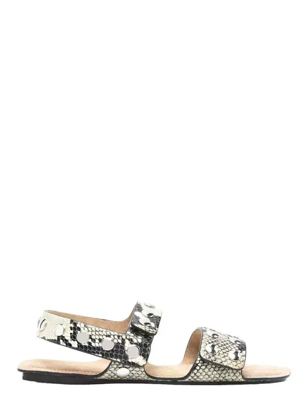 Khaite Boden Slingback Sandals - Neutrals