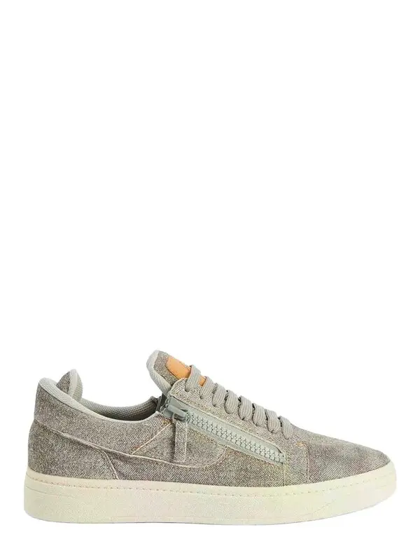 GIUSEPPE ZANOTTI Gz94 Double-zip Low-top Sneakers - Grey