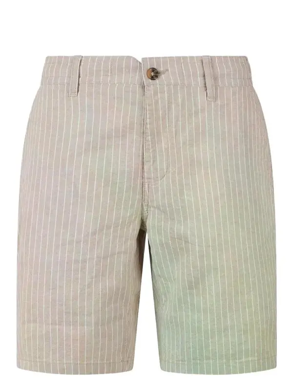 MC2 SAINT BARTH Pinstriped Shorts - Neutrals