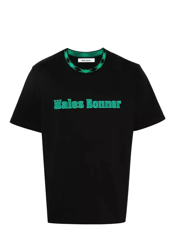 WALES BONNER Original Organic Cotton T-shirt - Black