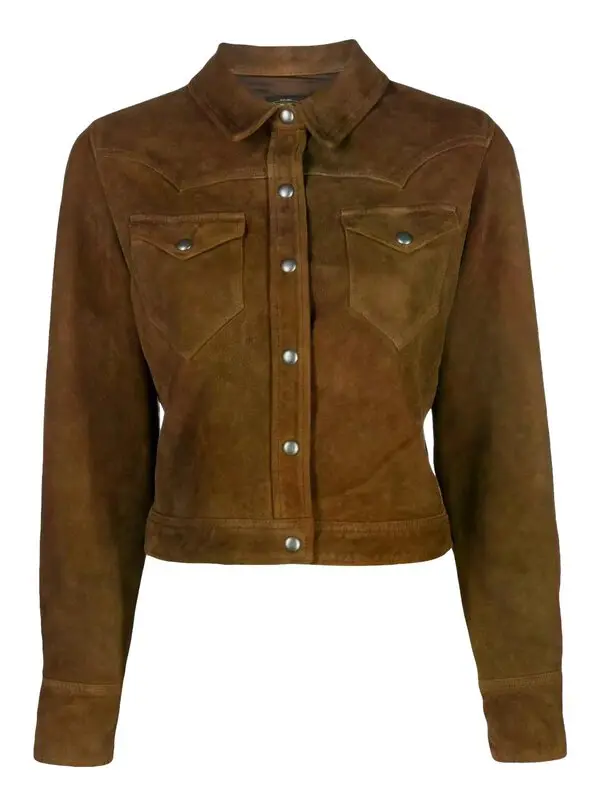 Ralph Lauren Stiles Suede Jacket - Brown
