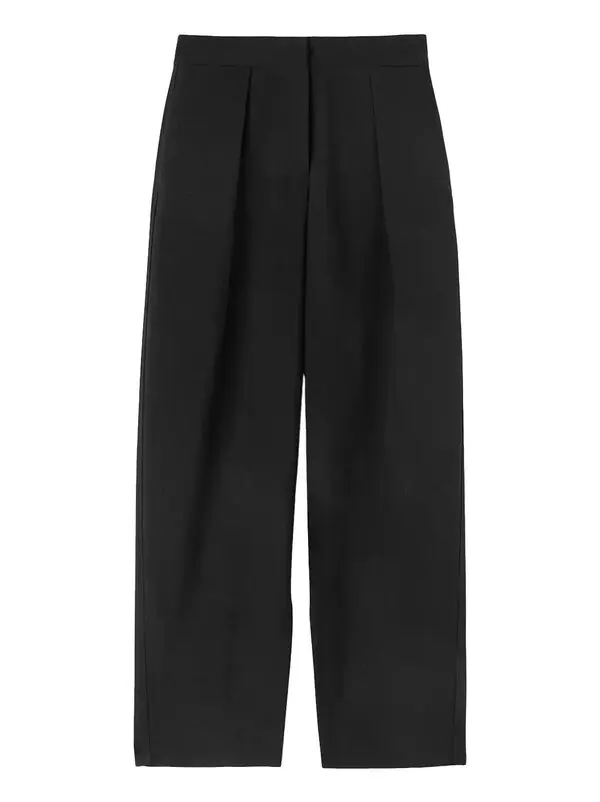 JIL SANDER Tailored Wool Trousers - Black