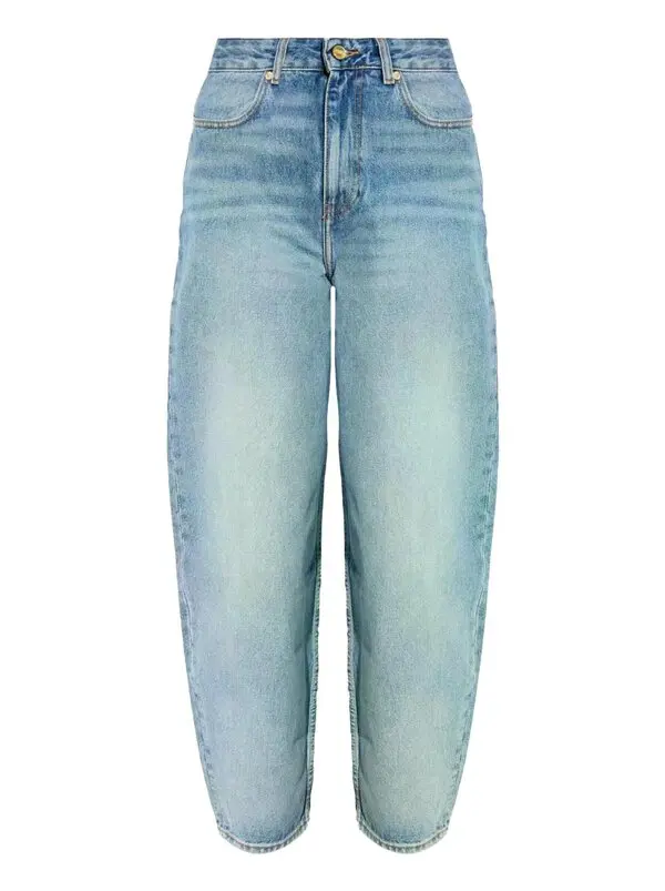 GANNI Organic Cotton Denim Jeans - Blue