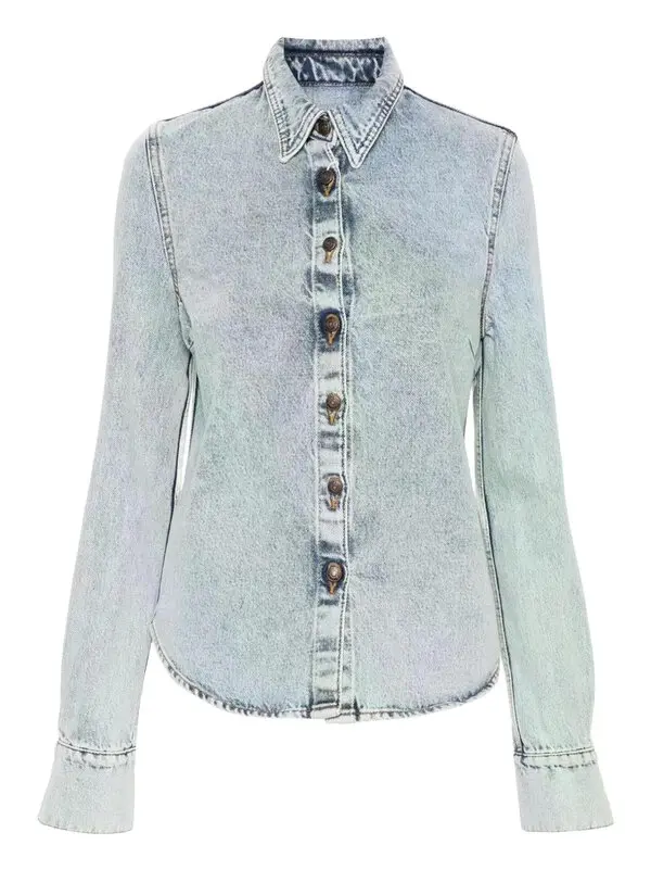 Magda Butrym Long-sleeve Denim Shirt - Blue