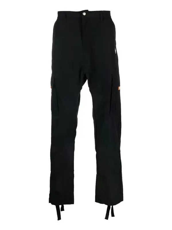 COUNTY OF MILAN Straight-leg Cargo Trousers - Black