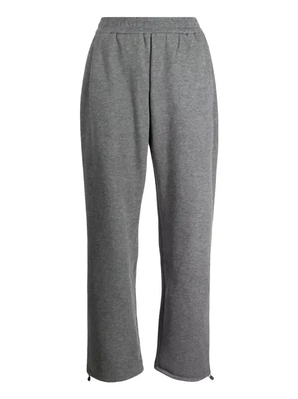 B+AB Mélange Wide-leg Track Pants - Grey