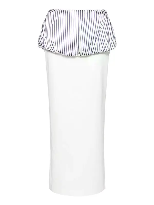 V:PM ATELIER Dove Pencil Skirt - White