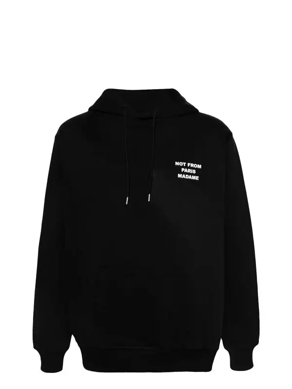 Drole De Monsieur Not From Paris Madame" Hoodie - Black