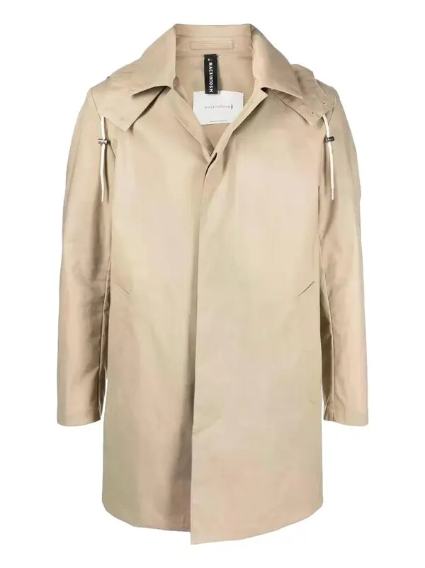 Mackintosh Cambridge Short Hooded Coat - Neutrals