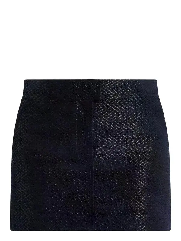TOM FORD Woven-design Mini Skirt - Black