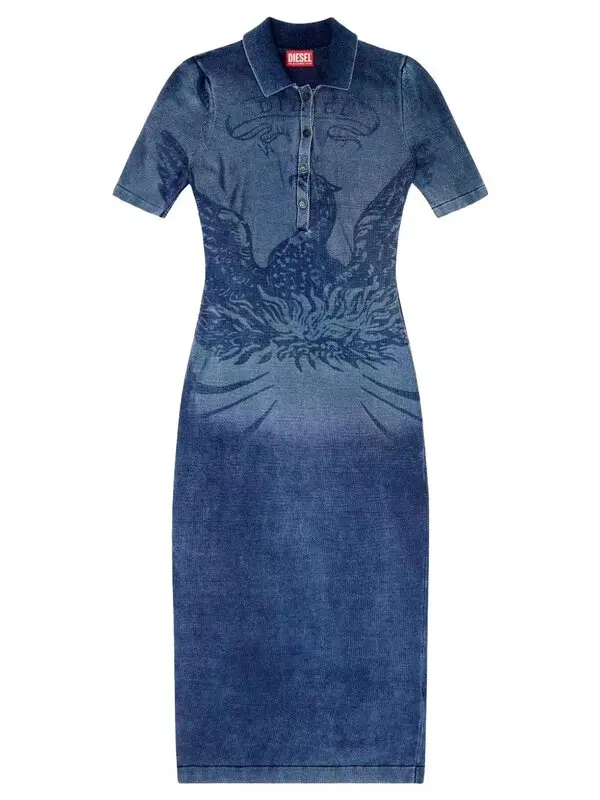 DIESEL® M-fenny Denim Shirt Dress - Blue