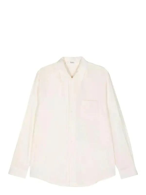 Séfr Leo Cotton Shirt - Neutrals