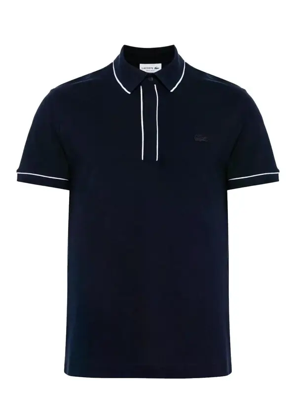Lacoste Contrast-trim Polo Shirt - Blue