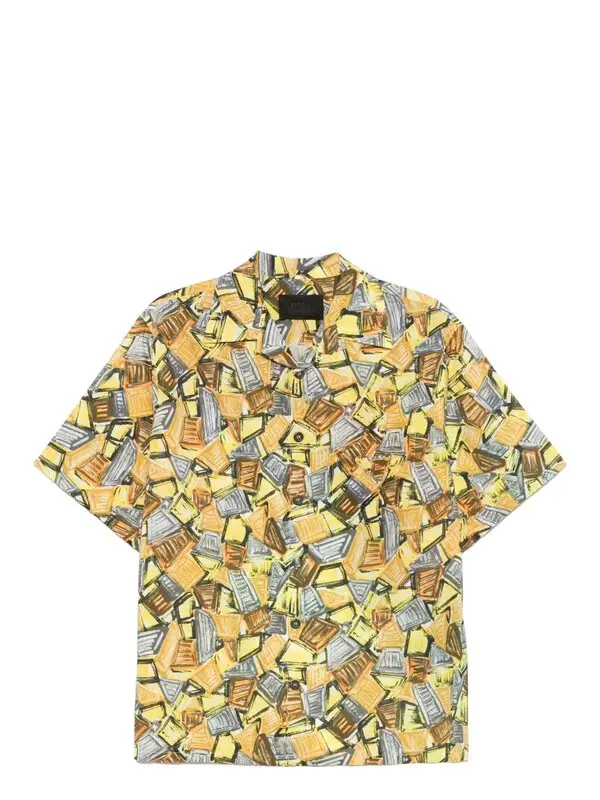 Prada Illustration-print Shirt - Yellow