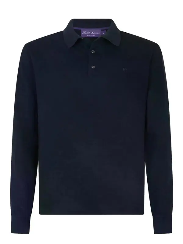 Ralph Lauren Purple Label Logo-embroidered Polo Shirt - Blue