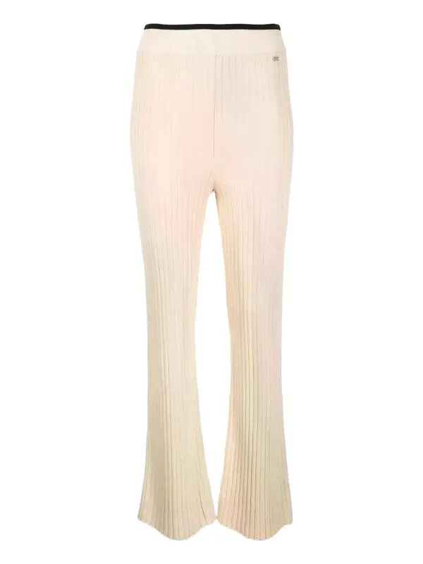 Sonia Rykiel Paris High-waisted Flared Trousers - Neutrals
