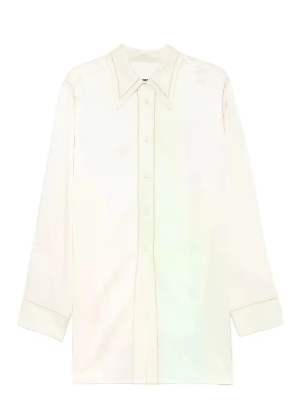 JIL SANDER Embroidered Motif Shirt - Neutrals