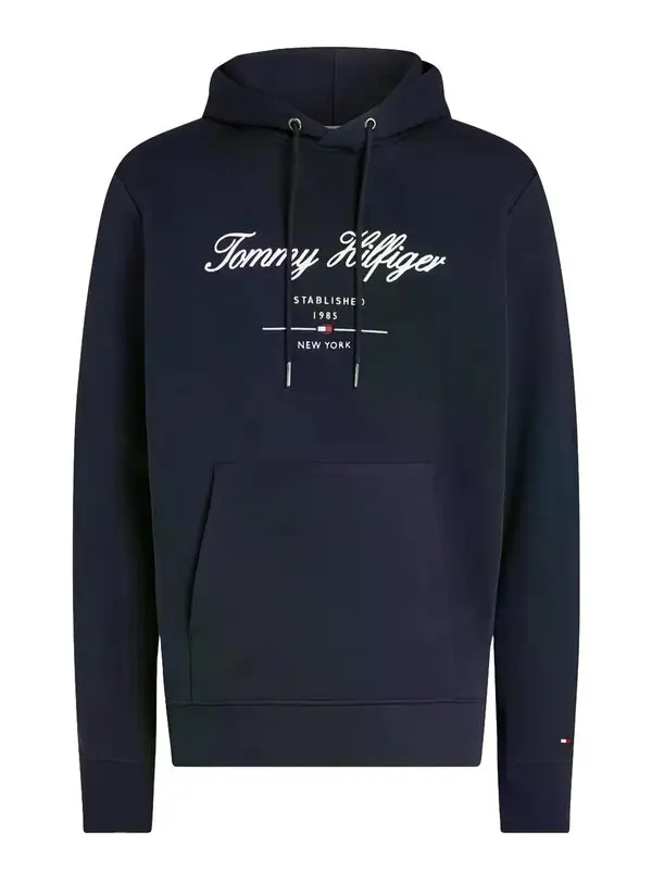 Tommy Hilfiger Logo-print Hoodie - Blue