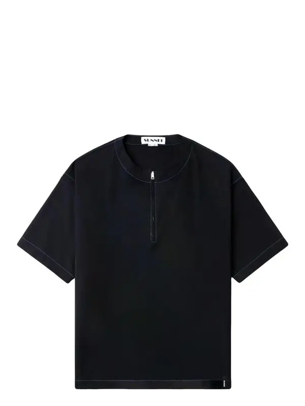 Sunnei Logo-patch T-shirt - Blue