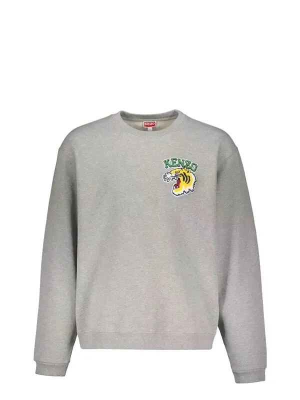 Kenzo Logo-patch Sweatshirt - Grey