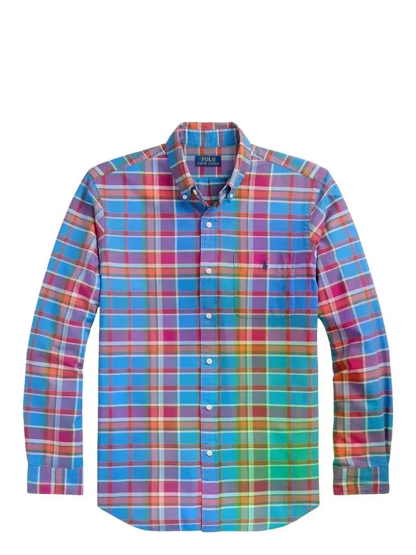 Polo Ralph Lauren Plaid Poplin Shirt - Blue