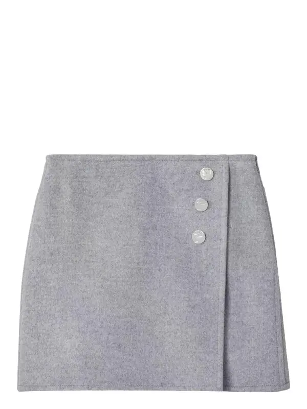 Tory Burch T Monogram Mini Skirt - Grey