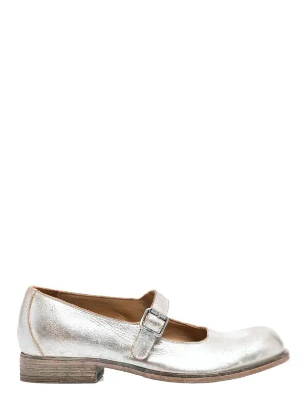 Moma Pigalle Ballerina Flats - Silver