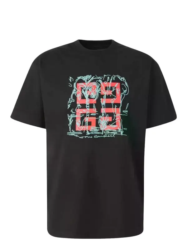 Givenchy Logo-embroidered T-shirt - Black