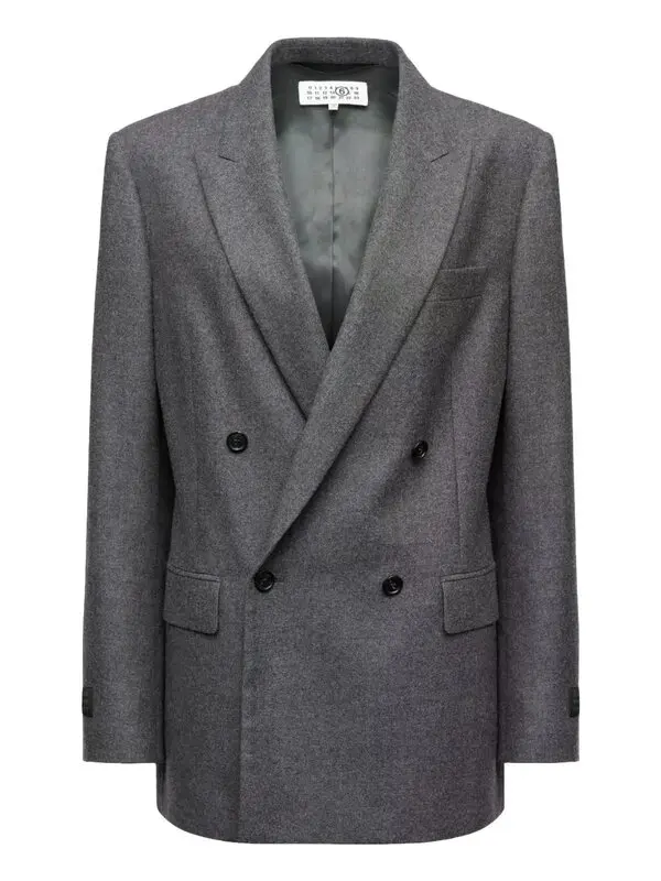MAISON MARGIELA Virgin-wool Blazer - Grey