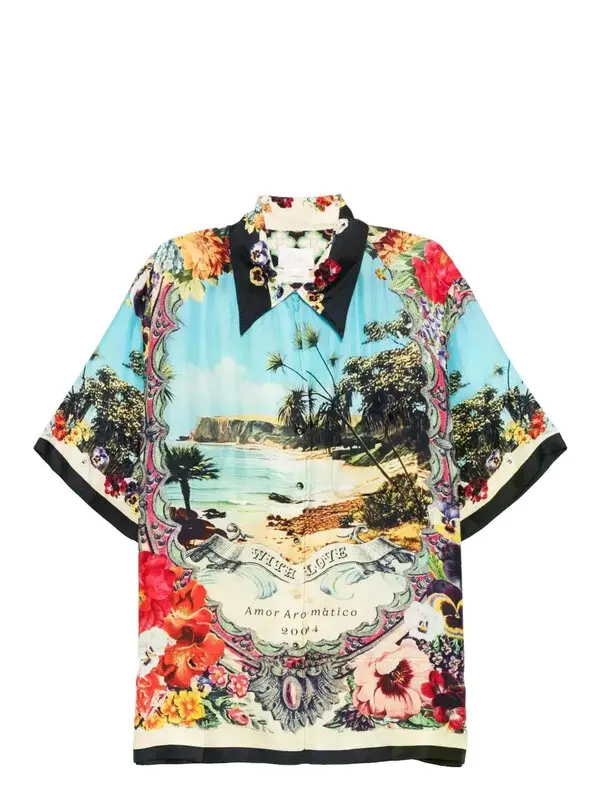 Camilla Bathing Bombshell Shirt - Blue